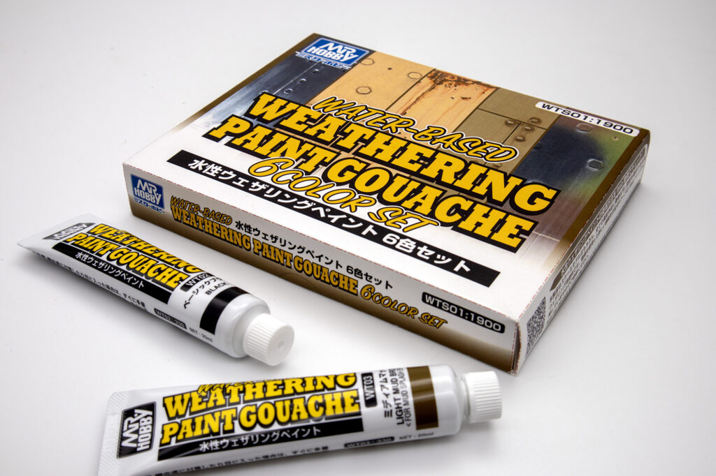Water-Based Weathering Paint Gouache 6 Color Set - Mr. Hobby